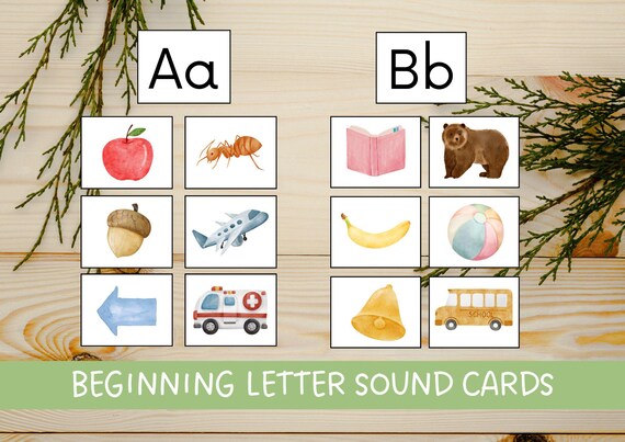Tarjetas De Sonido De Letras Imprimibles