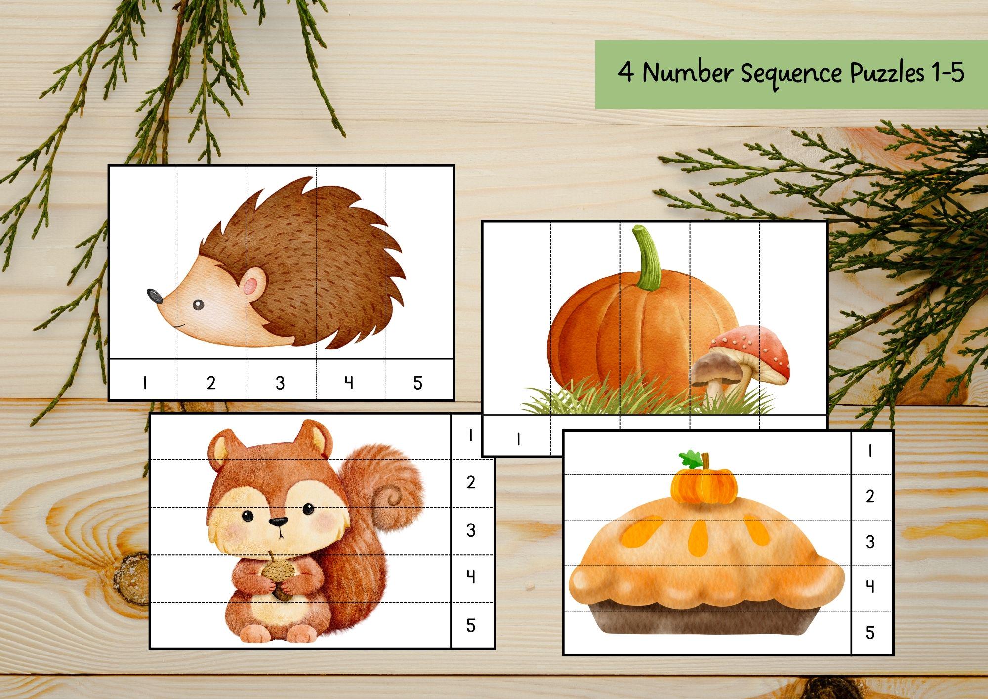 Autumn Activity Pack for Toddlers, Fall Preschool Activity, Fall ...