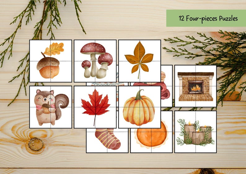 Autumn Activity Pack for Toddlers, Fall Preschool Activity, Fall ...