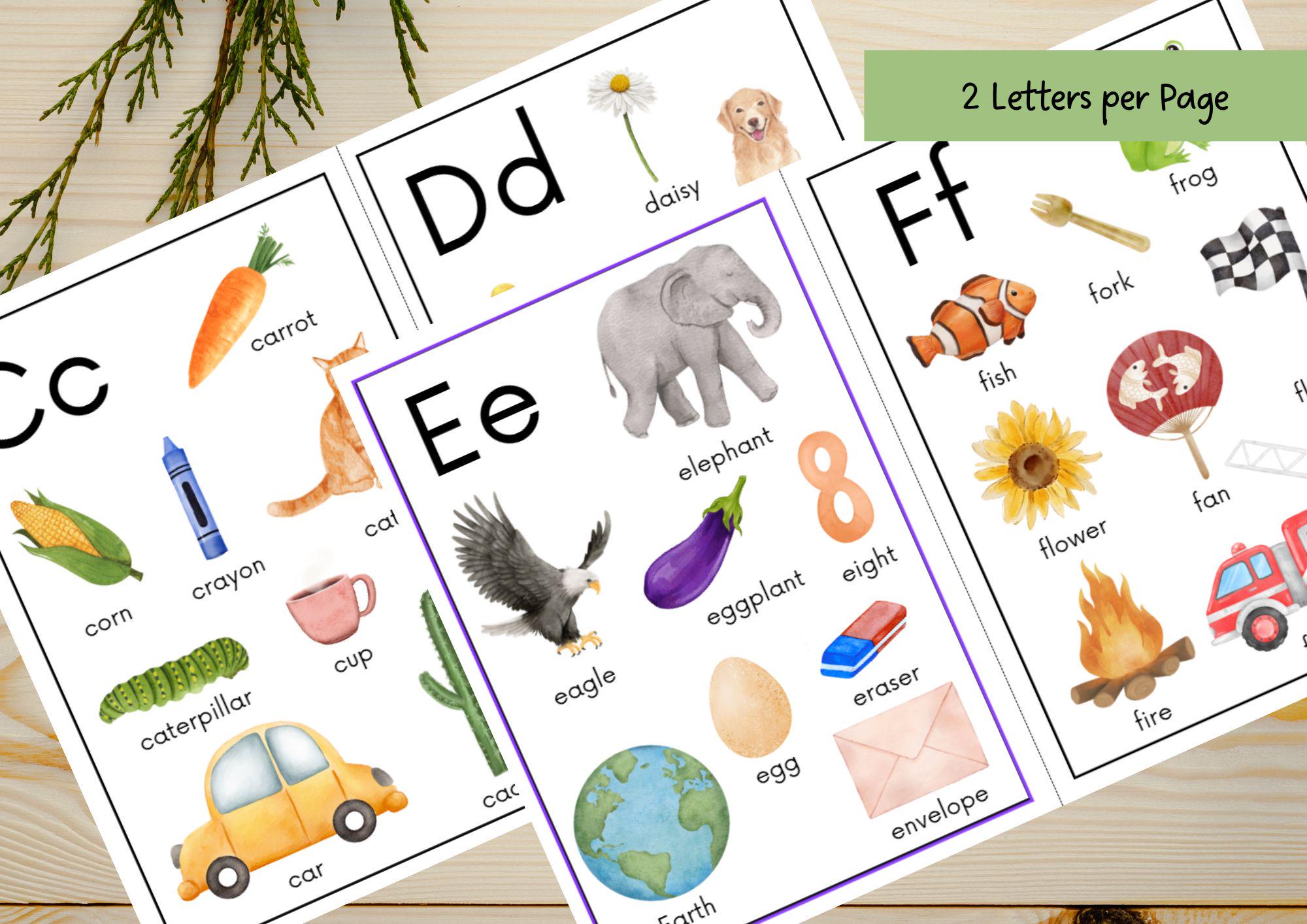 Alphabet Letter Sound Mini Poster, Beginning Letter Sound Poster ...
