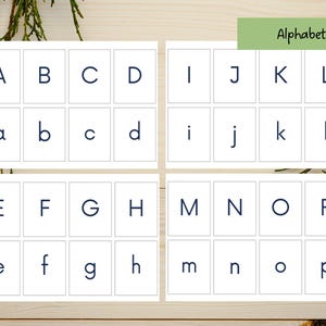 Alphabet Poster and Flashcards, Printable ABC Cards, Alphabet Poster ...