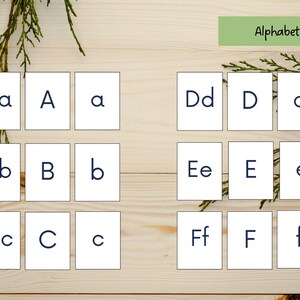 Alphabet Poster and Flashcards, Printable ABC Cards, Alphabet Poster ...