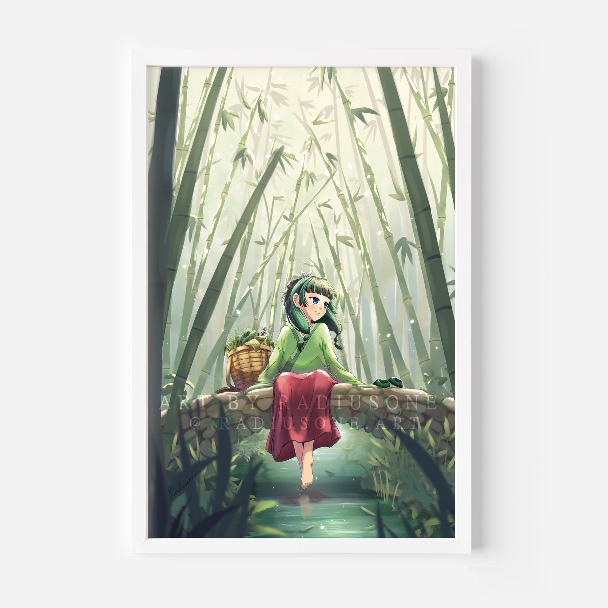 Apothecary Diaries Maomao Jinshi Inspired Poster Print Illustration by ...