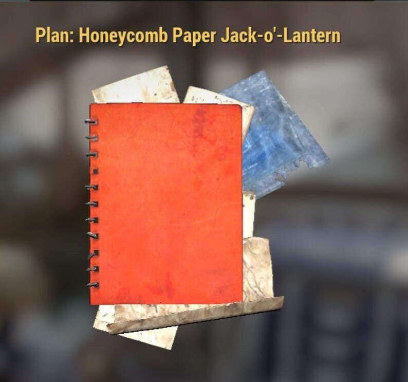 PC Super Rare Honeycomb Paper Halloween Lanterns Set of 5 Plans Fallout ...