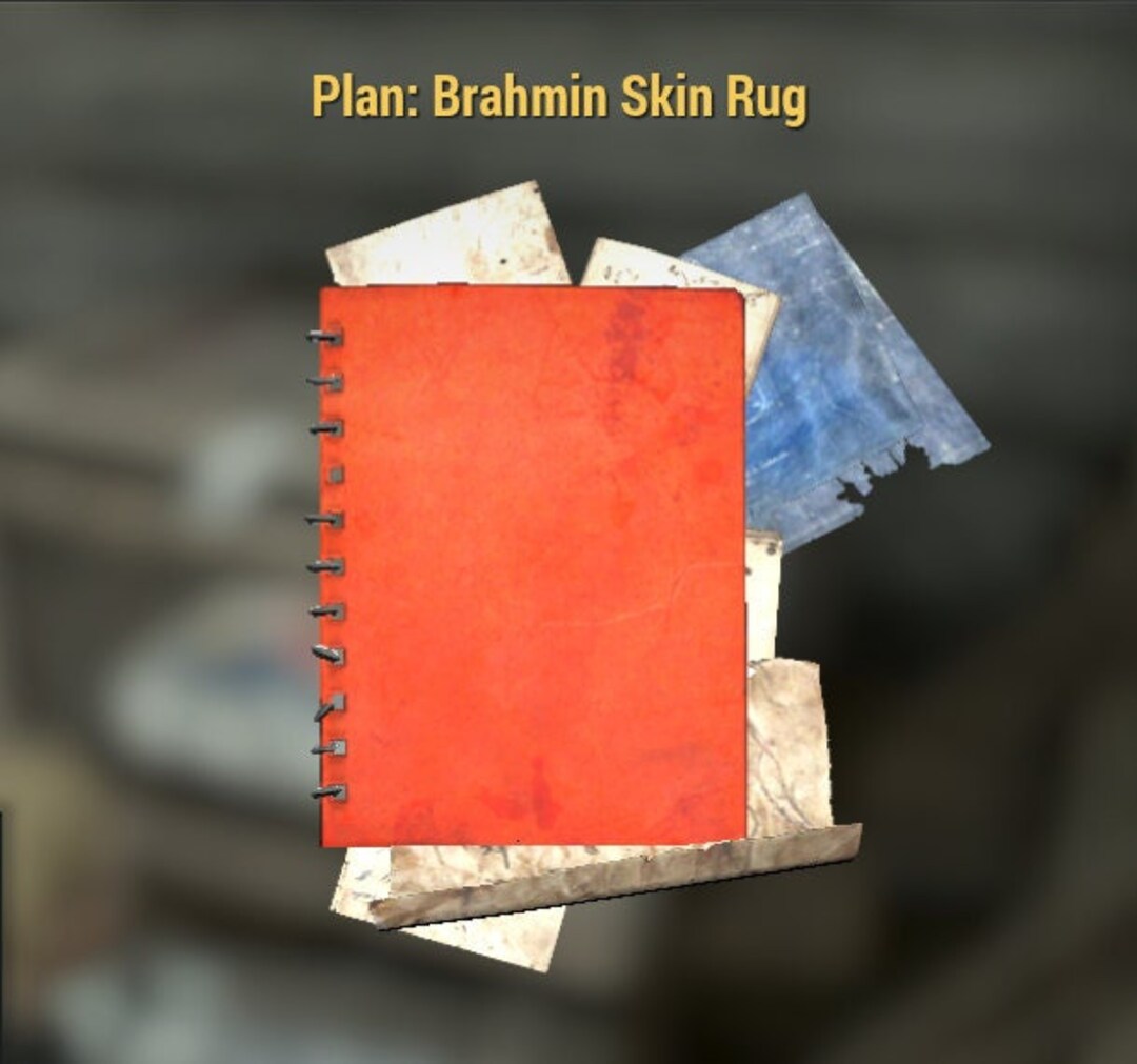 PC Brahmin Skin Rug Plan PC Fallout 76 - Etsy