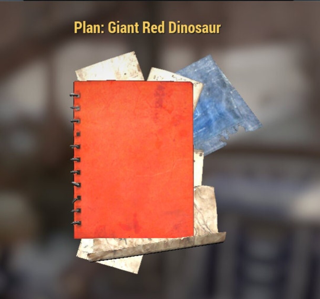 PC Super Rare Giant Red Dinosaur Plan limited PC - Etsy