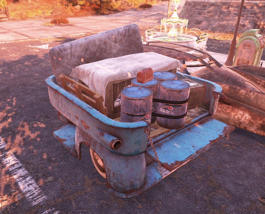 PC truckbed Trailer With Junk Plan PC Fallout 76 - Etsy
