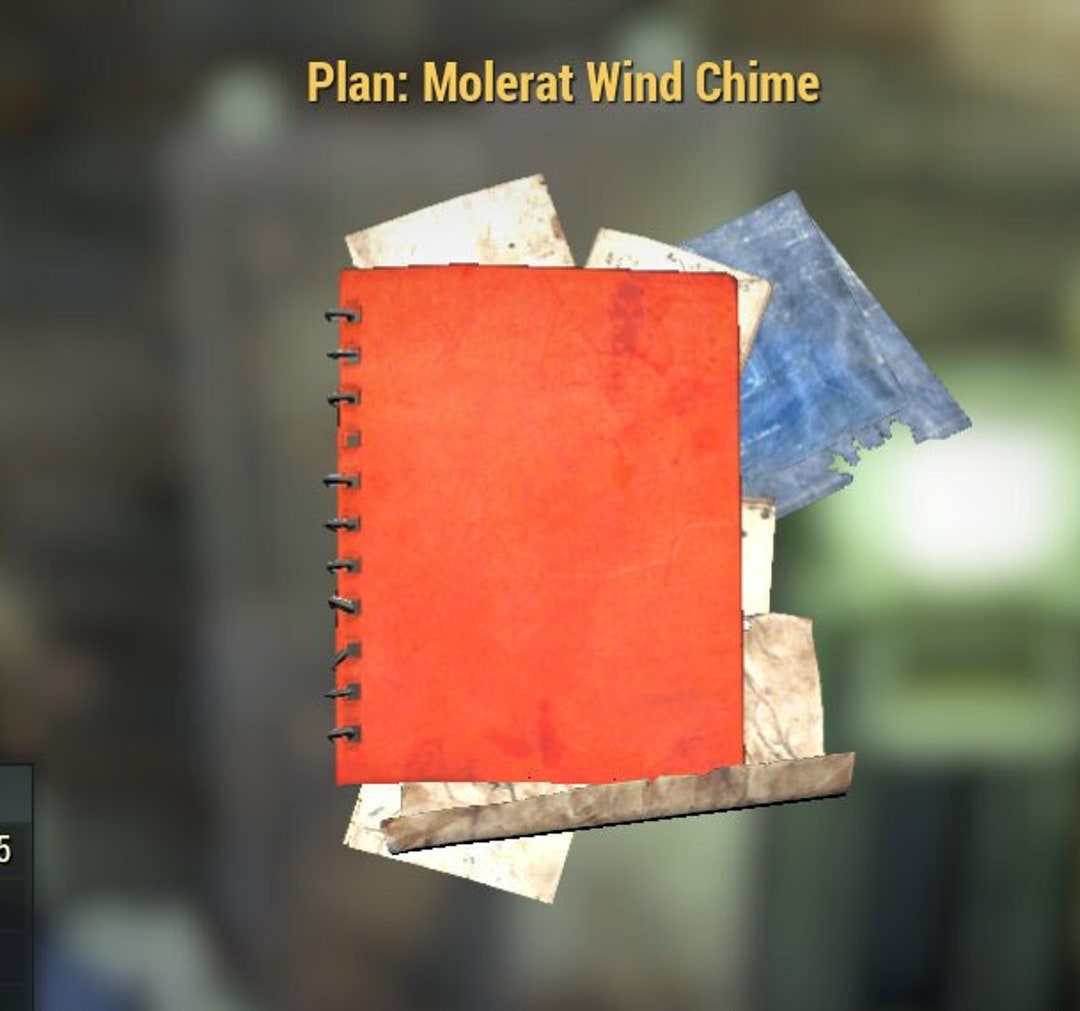 PC Molerat Wind Chime Plan PC Fallout 76 - Etsy