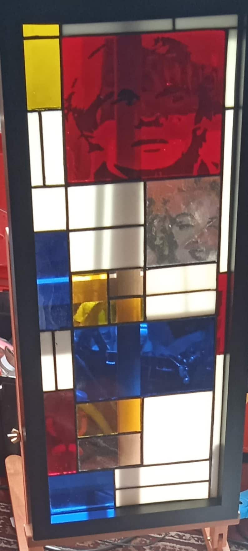 Mondrian Stained Glass - Etsy