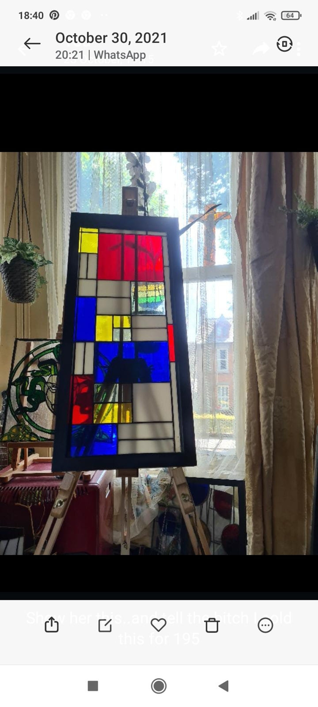 Mondrian Stained Glass - Etsy