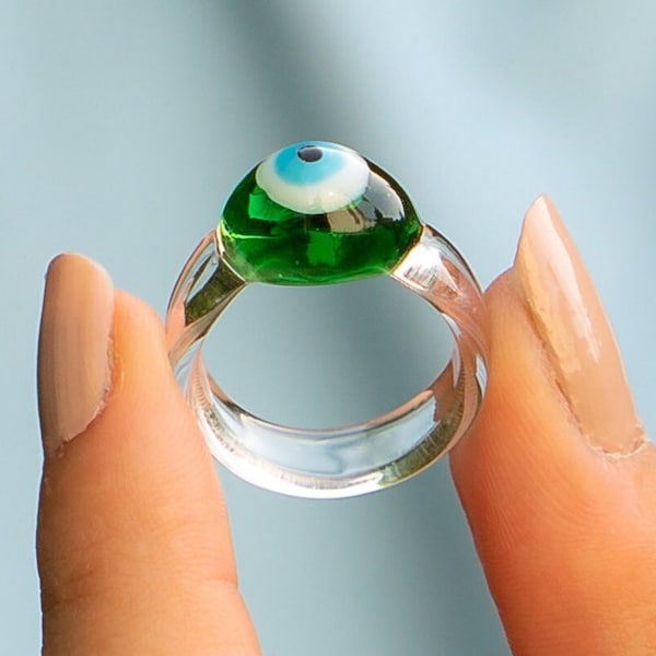 Glass Eye Ring - Etsy