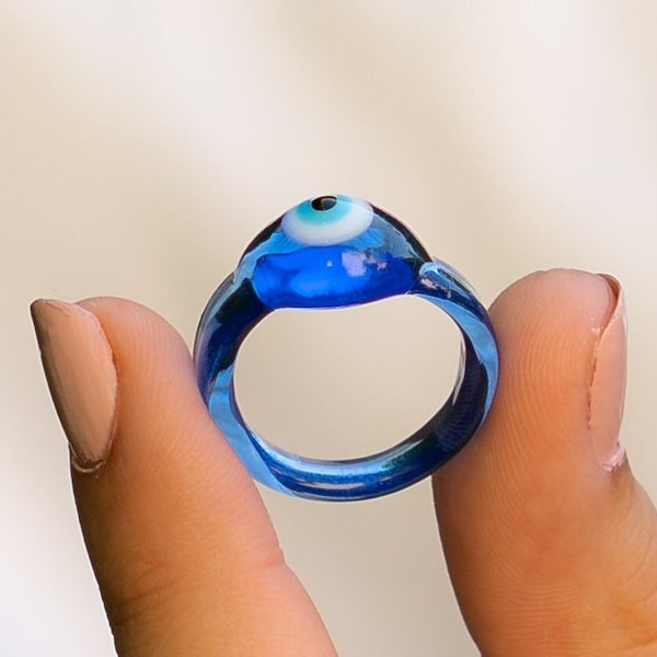 Glass Eye Ring - Etsy
