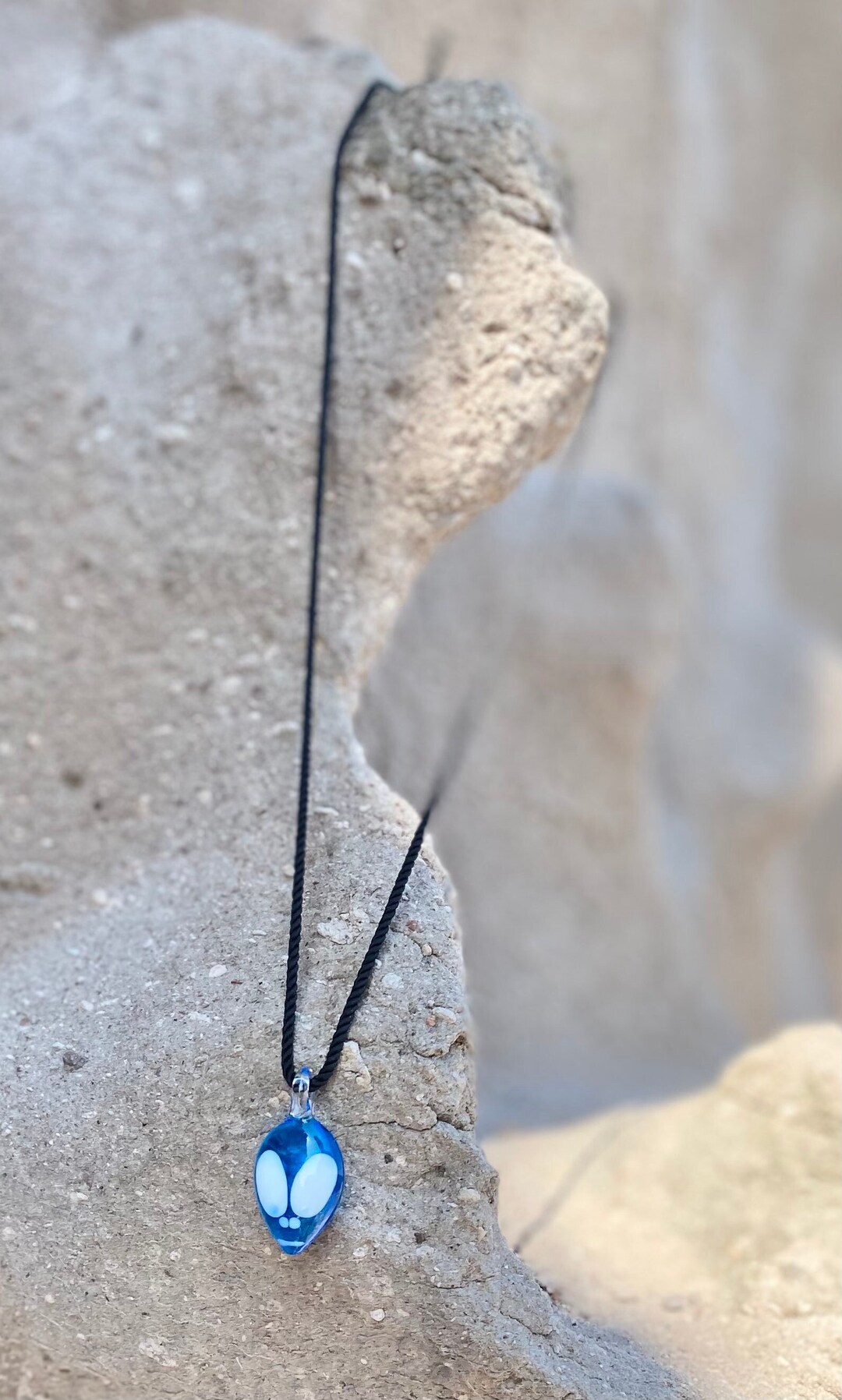 Glass Alien Pendant, Glass UFO Pendant, Alien Necklace, UFO Necklace ...