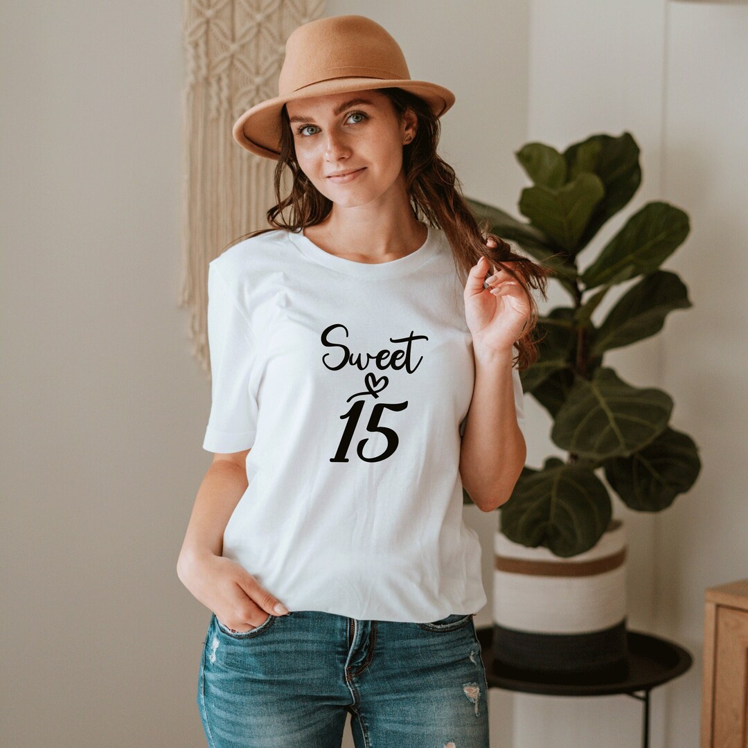 15th Birthday Shirts, Sweet 15 Birthday, 15th Birthday Girl, 15th ...