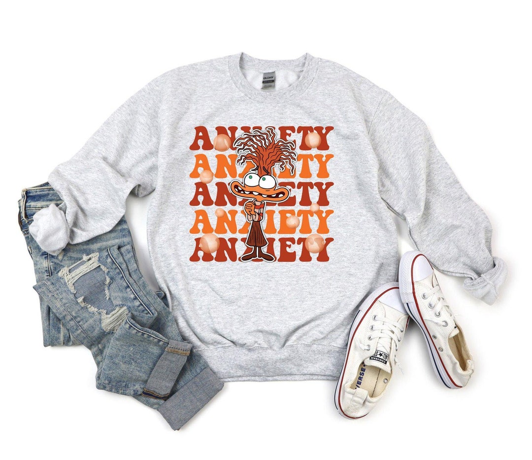 Disney Inside Out Anxiety Sweatshirt, Inside Out Emotions Sweatshirt ...