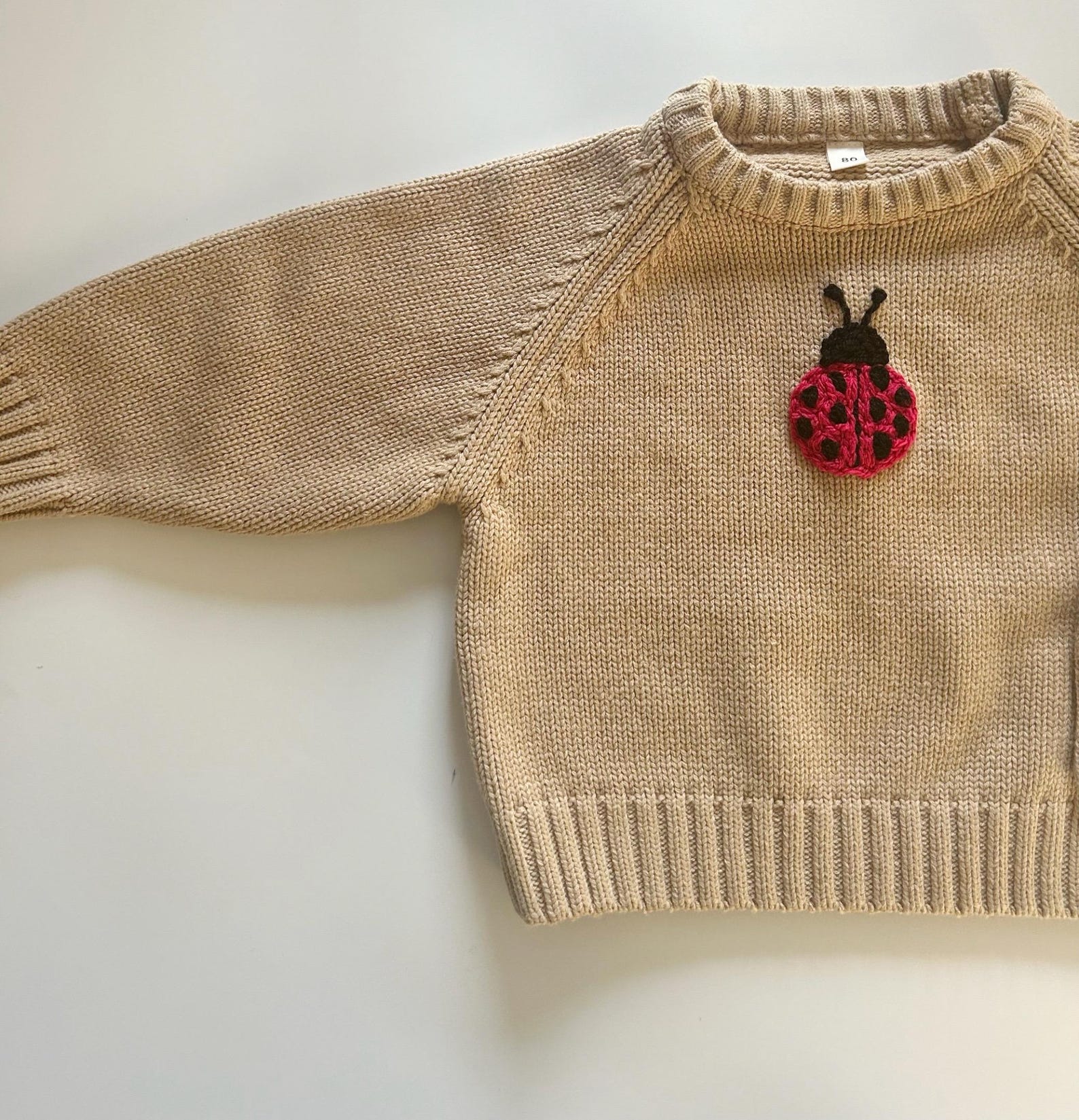 Hand Embroidered Ladybird Kids Knitted Sweater, Kids and Baby Clothing ...