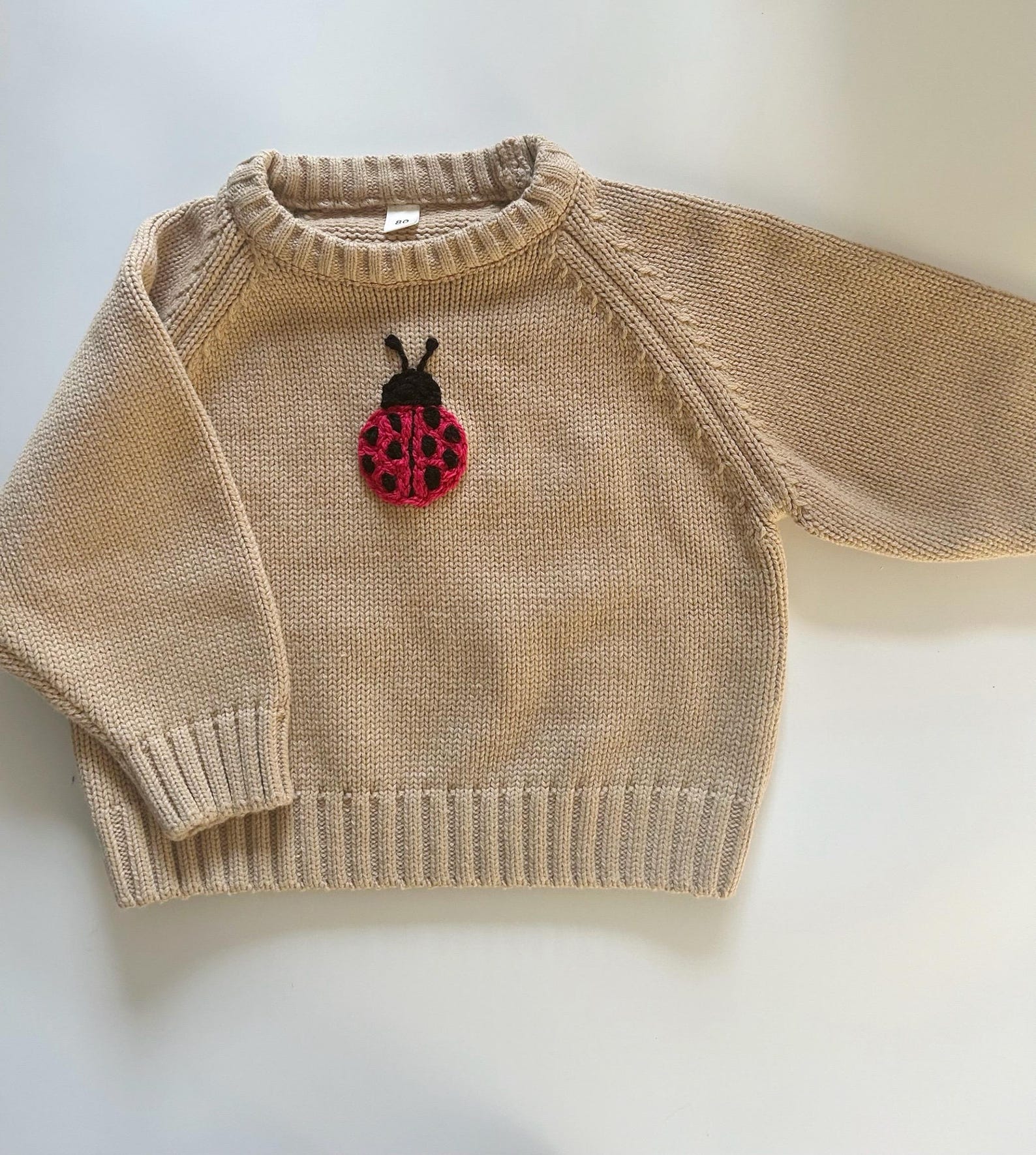 Hand Embroidered Ladybird Kids Knitted Sweater, Kids and Baby Clothing ...