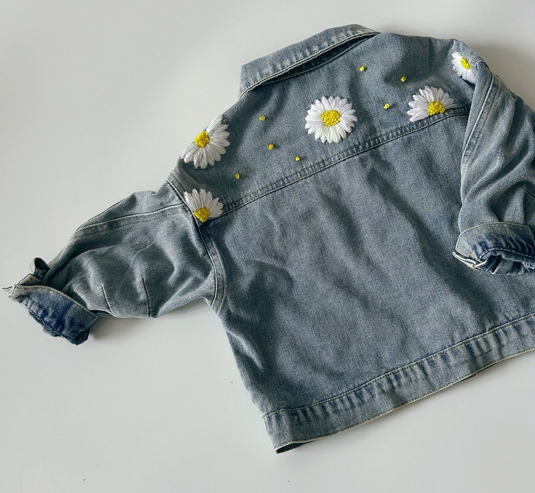 Kids Denim Jacket, Girls Jean Jacket, Kids Hand Embroidered Denim ...
