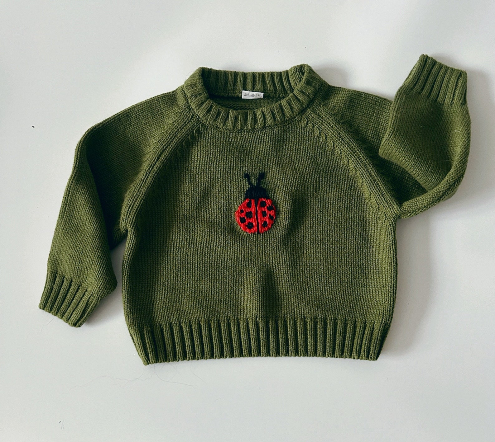 Hand Embroidered Ladybird Kids Knitted Sweater, Kids and Baby Clothing ...