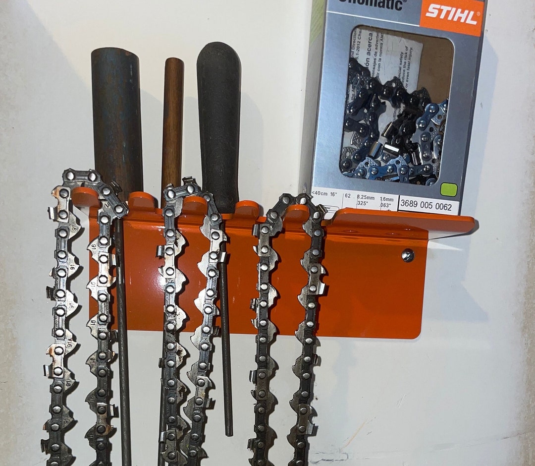 Chainsaw Chain & Tool Rack Hanger Shelf Garage Wall Hook USA Stihl ...