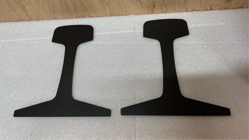 New Pair Railroad Train Rail Wall Art Sign Cutout Profile Steel Metal ...