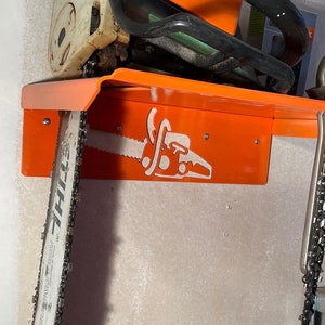 All-in-one Chainsaw Shelf Steel Hanger Rack Wall Mount USA Stihl ...