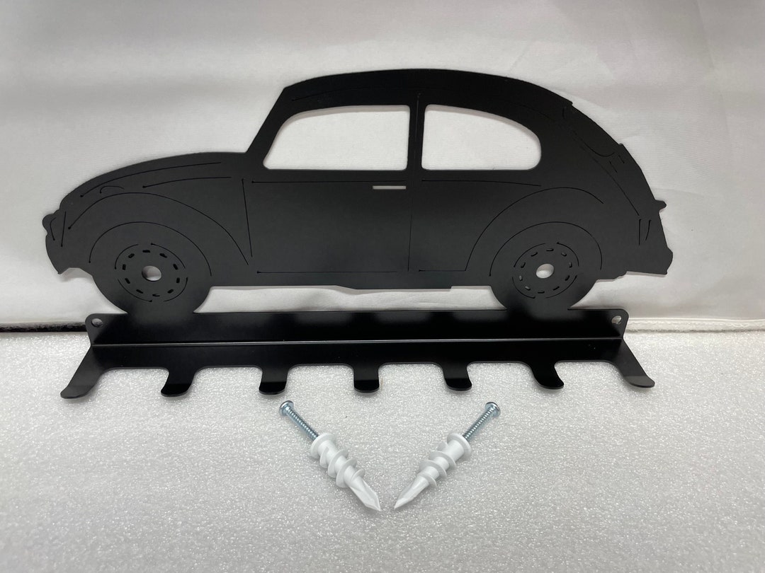 VW Volkswagen Beetle Bug Keychain Rack Key Fob Steel Metal Laser Cut ...