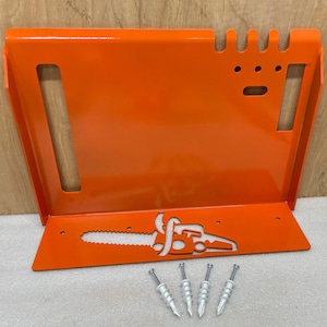 All-in-one Chainsaw Shelf Steel Hanger Rack Wall Mount USA Stihl ...