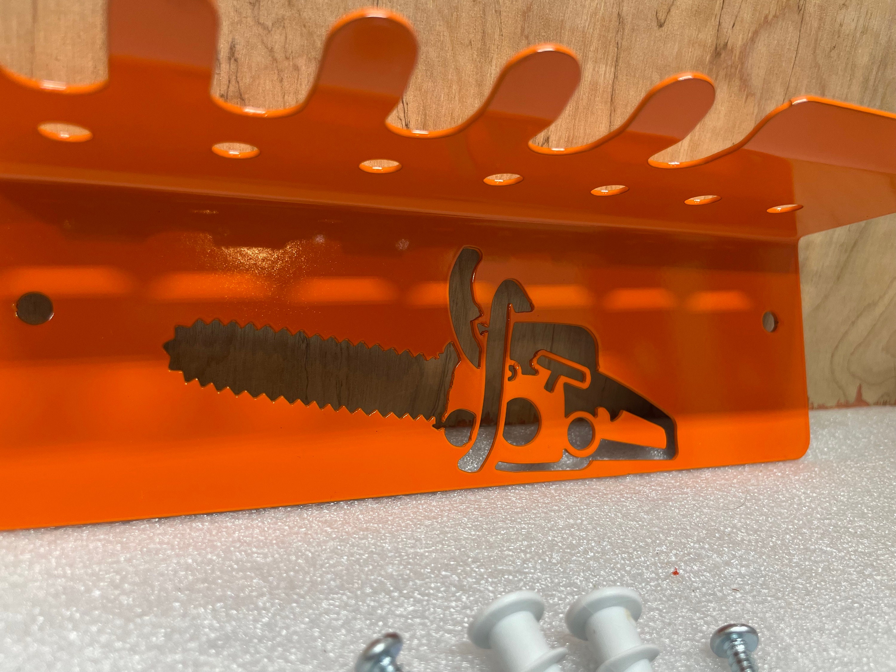 Chainsaw Chain & Tool Rack Hanger Shelf Garage Wall Key Hook USA Stihl ...