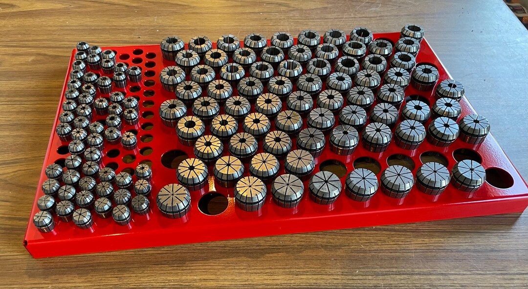 Made in USA 173 Collet Rack Tray ER16 & ER32 Bench Top Drawer Steel ...