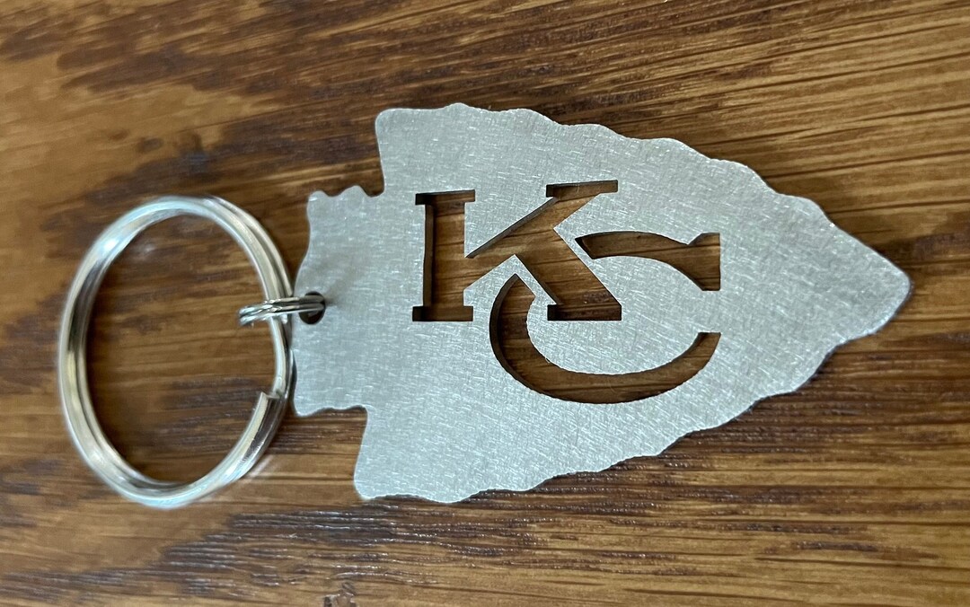 KC Chiefs Kansas City Keychain Ornament NFL Football Lasercut - Etsy