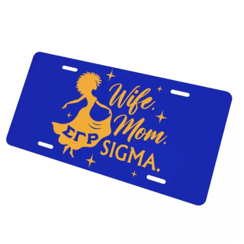 Sigma Gamma Rho License Plates Decoration Signs Metal Automotive Sign ...