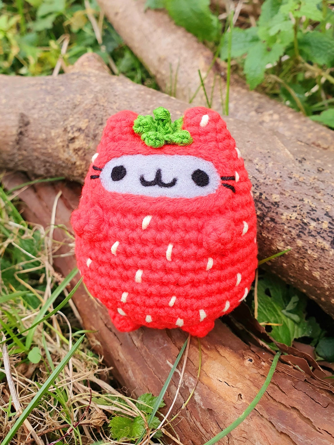 Mini Pusheen Strawberry Plush - Etsy