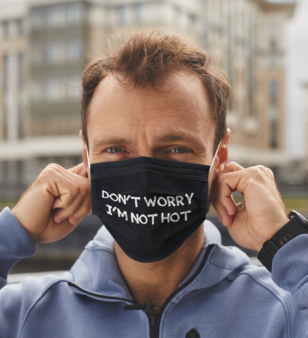 Don't Worry I'm Not Hot Face Mask: Adjustable, Washable, Reusable - Etsy