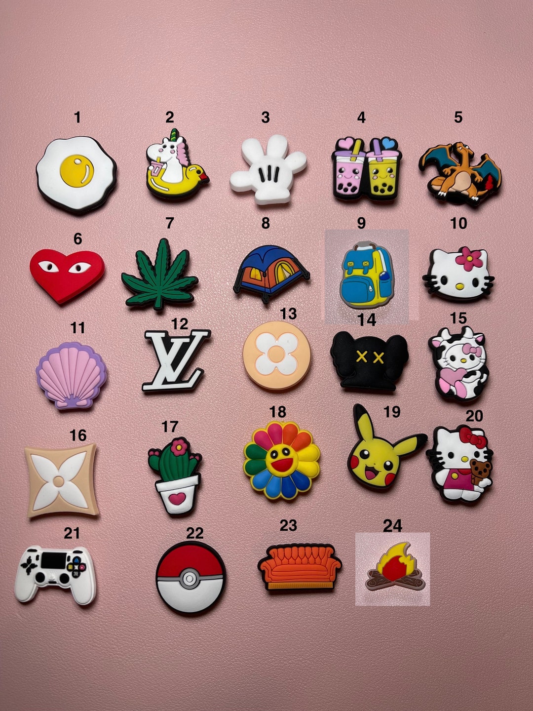 Croc Shoe Charms, Cute Clog Charm, Luxury Charm, Bubble Tea Charm, Leaf ...