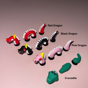 3D Dragon Croc Charm, Dragon Jibbits, 3D Croc Charms, Crocodile Croc ...
