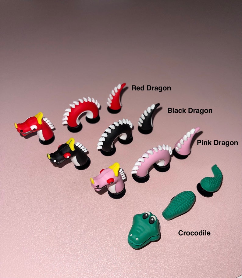 3D Dragon Croc Charm Dragon Jibbits 3D Croc Charms - Etsy