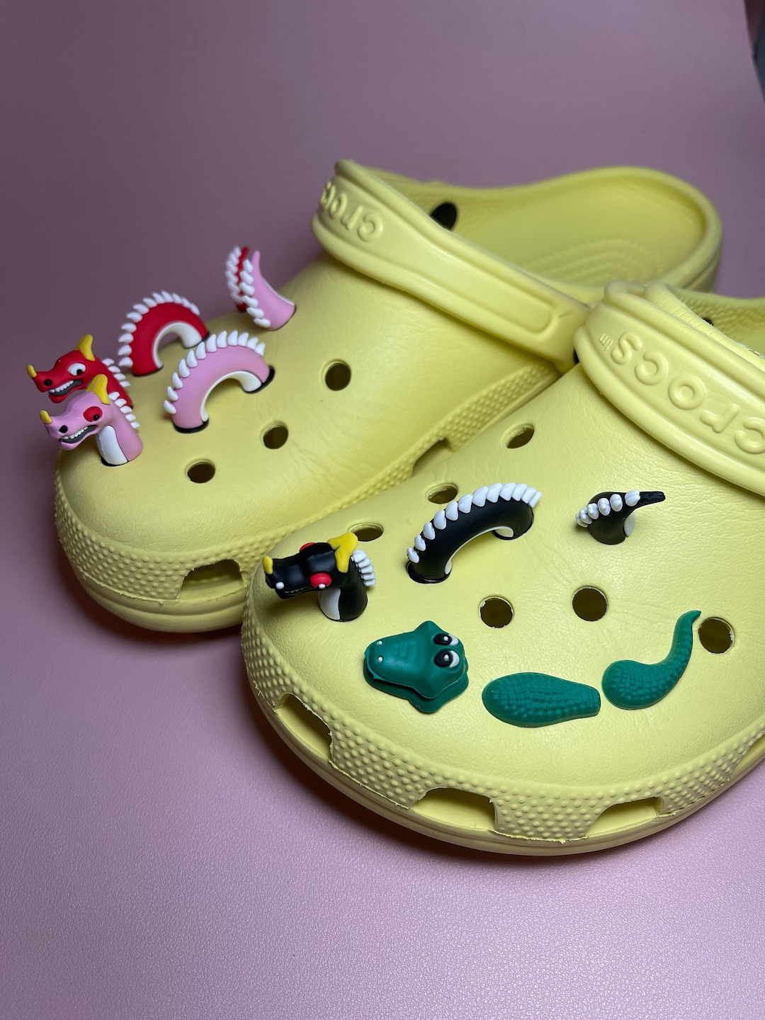 3D Dragon Croc Charm, Dragon Jibbits, 3D Croc Charms, Crocodile Croc ...