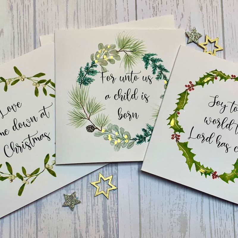 Christian Christmas Cards - Etsy UK