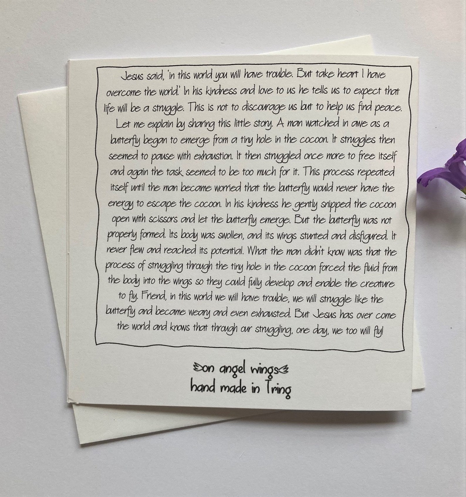Unique Christian Devotional Card to Bless and Encourage - Etsy