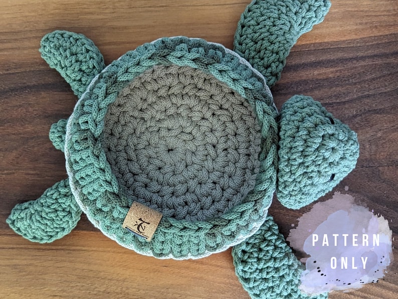 Pattern | Turtle Basket | Digital Download | PDF | Video Tutorial | DIY ...
