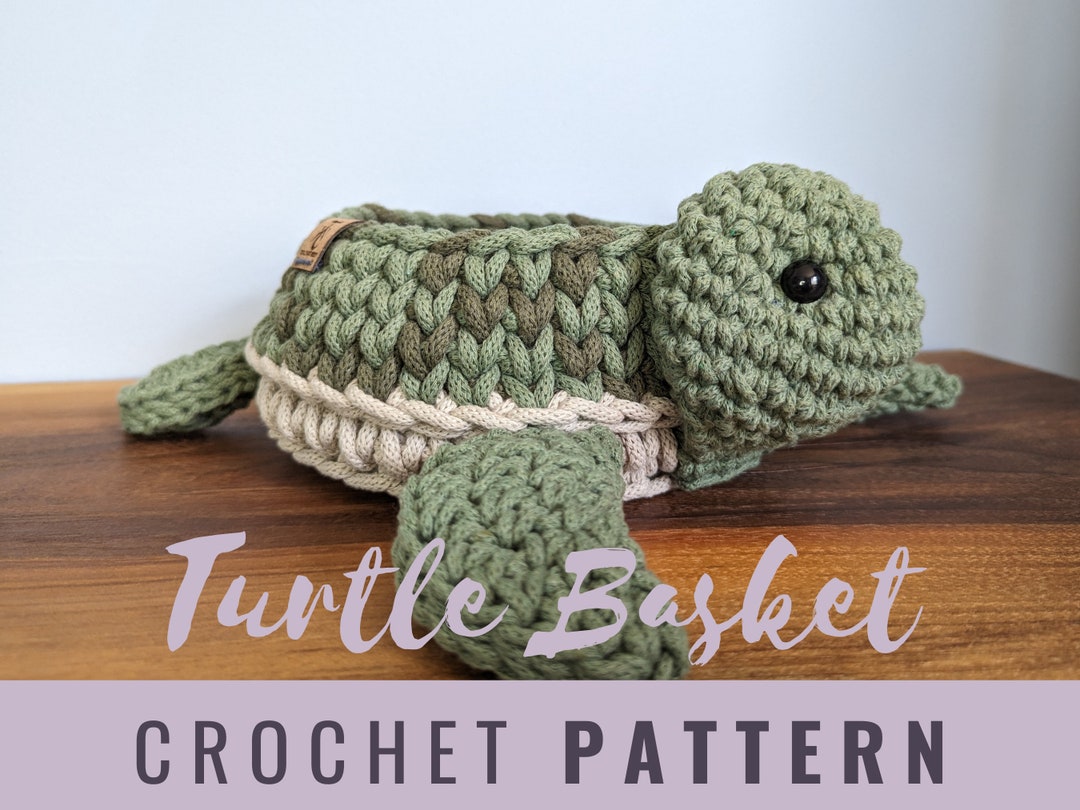 Pattern | Turtle Basket | Digital Download | PDF | Video Tutorial | DIY ...