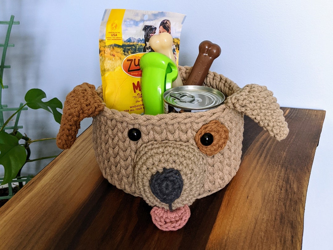 Puppy Basket | Medium | Three Style Options | Handmade to Order - Etsy