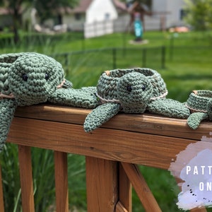 Pattern | Turtle Basket | Digital Download | PDF | Video Tutorial | DIY ...