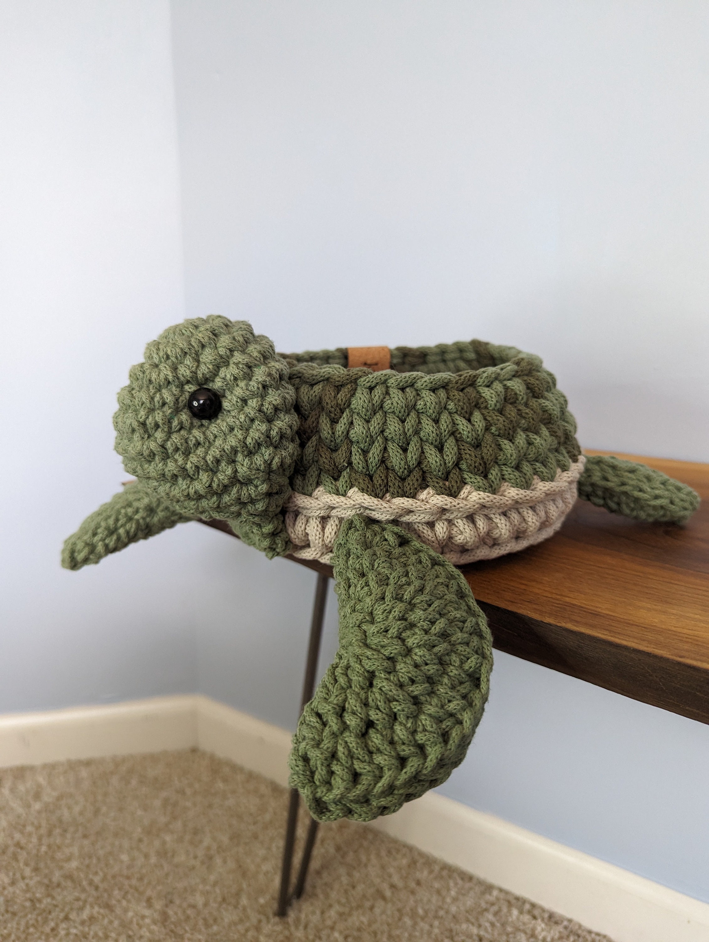 Turtle Basket | Medium | Nautical Nursery | Ocean Theme | Handmade to ...