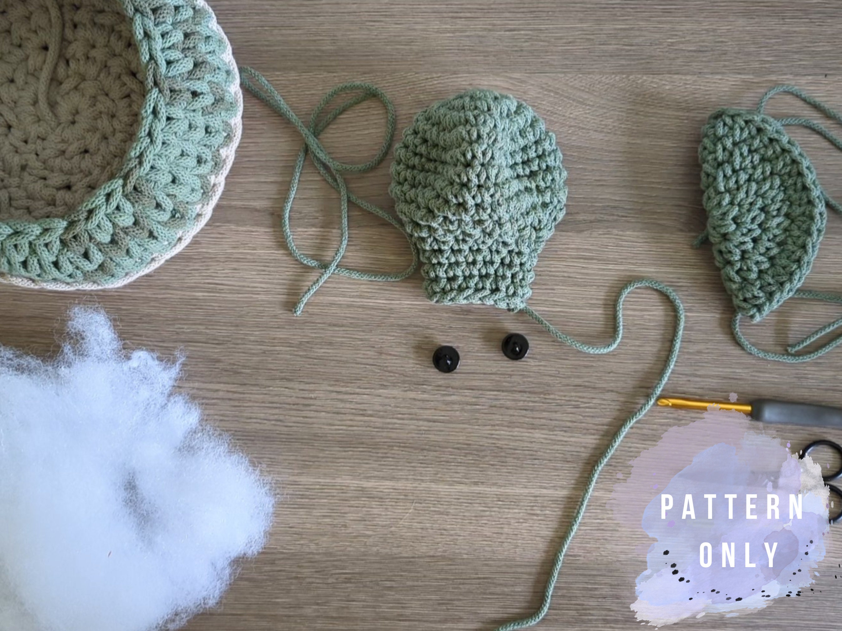 Pattern | Turtle Basket | Digital Download | PDF | Video Tutorial | DIY ...