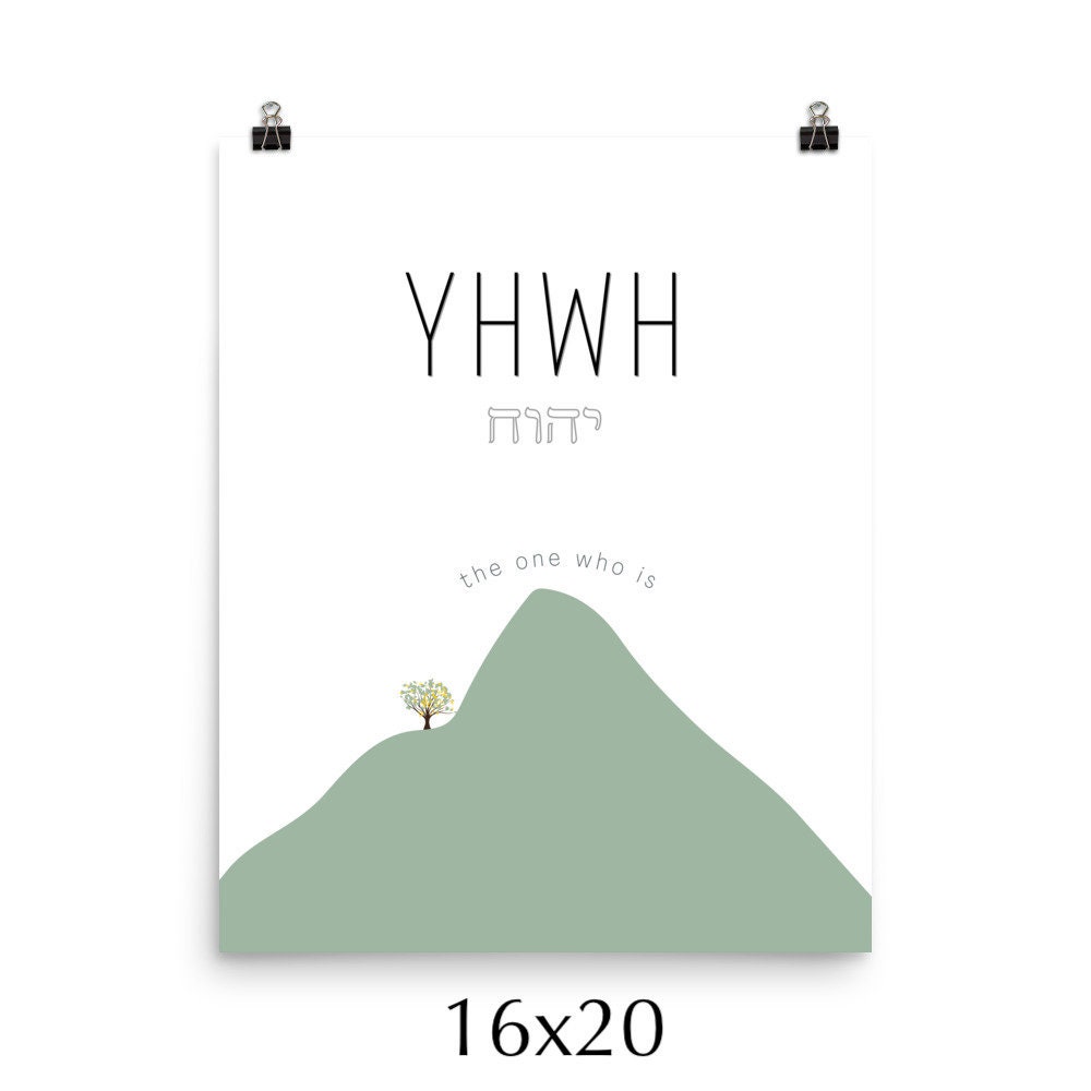 The One Who Is Yahweh God of Israel Poster Print - Etsy