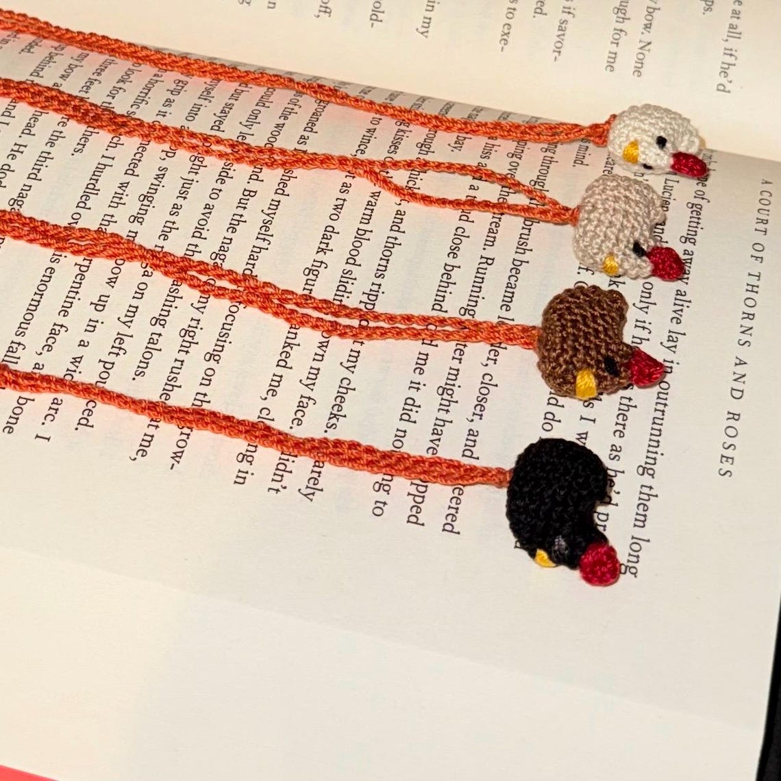 Handmade Crochet Chicken Bookmark, Farm Animal Lover Gift - Etsy