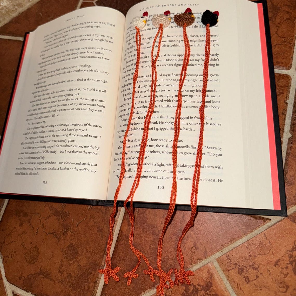 Handmade Crochet Chicken Bookmark, Farm Animal Lover Gift - Etsy
