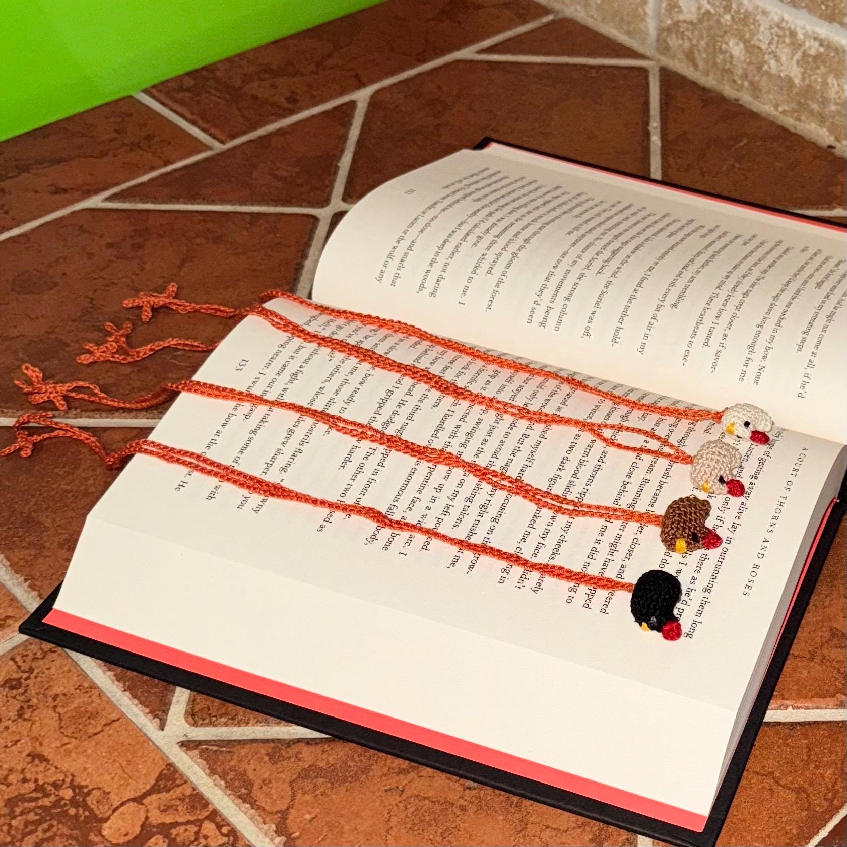Handmade Crochet Chicken Bookmark, Farm Animal Lover Gift - Etsy